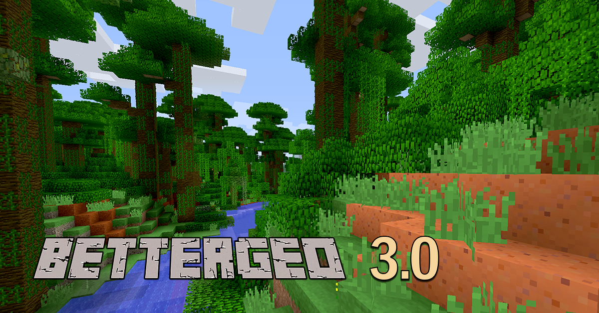 New version of BetterGeo mod for Minecraft